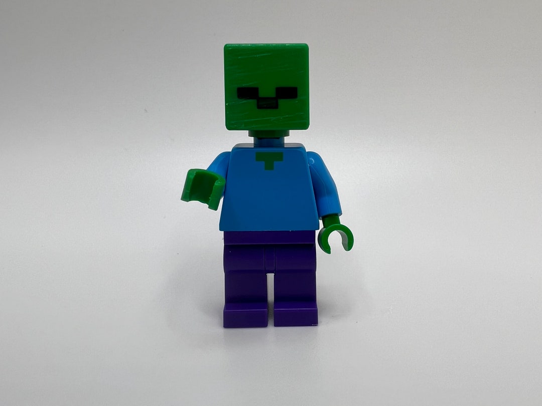 Zombie LEGO® Minecraft Minifigure. - Etsy