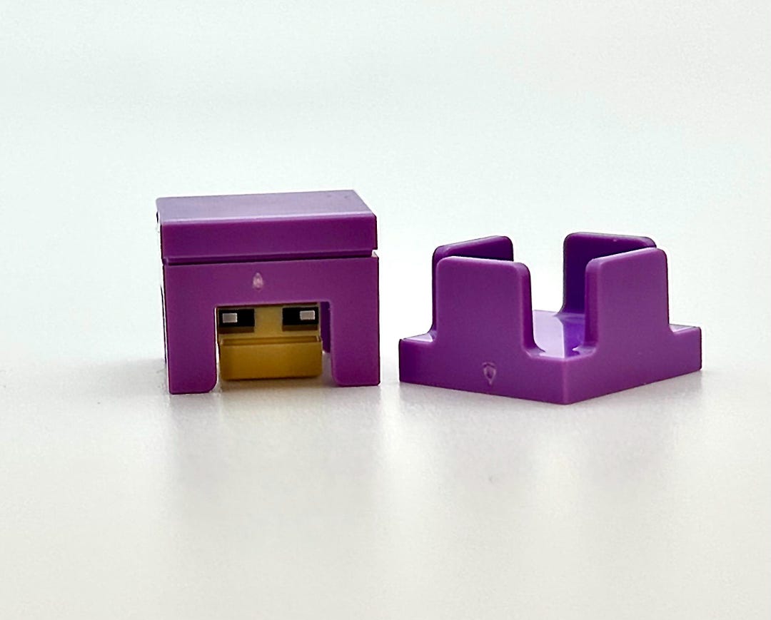 Shulker LEGO® Minecraft Brick Built Minifigure. - Etsy
