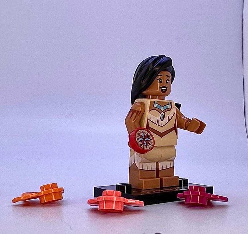 Minifigura coleccionable LEGO® de Pocahontas Disney 100 71038. - Etsy ...