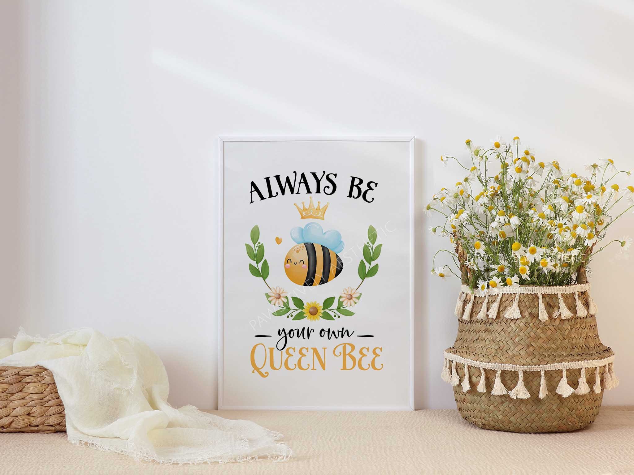 Honey Bee Nursery Wall Art, Bee Kind Printable, Bumblebee Kid Poster ...