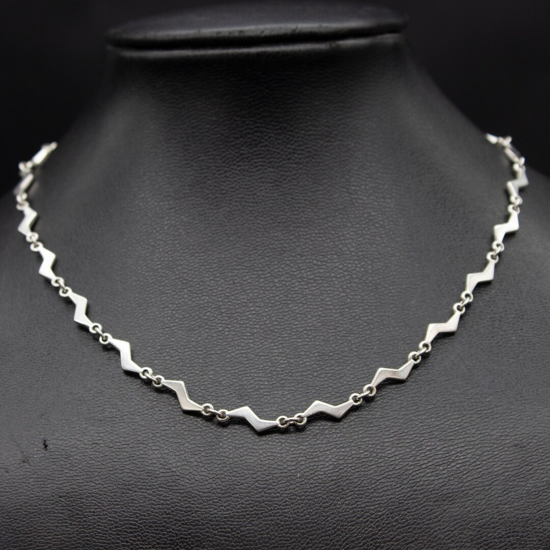 Blitz Necklace With Lightning Bracelet Made of Silver Vintage Necklace ...