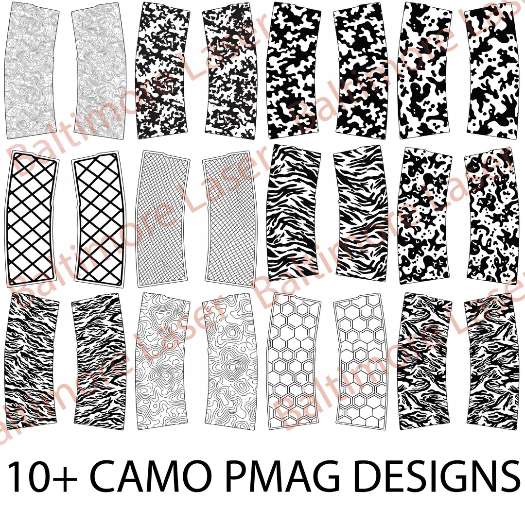 Ultimate PMAG Laser Engraving Design Bundle - CAMO (10+ Versions ...