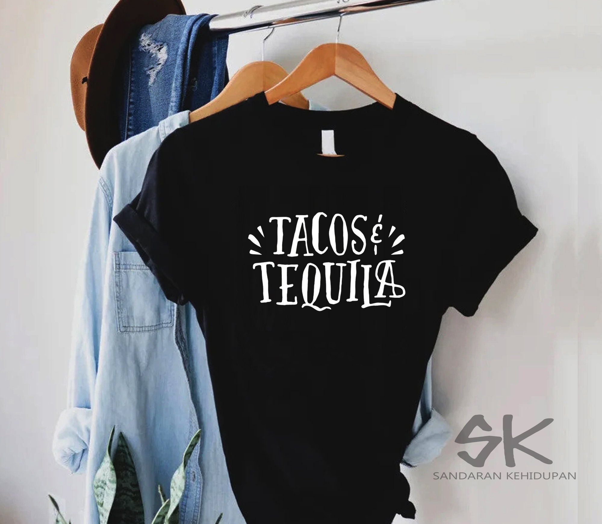 Taco and Tequila Shirt Cute Taco T-shirt Funny Taco Lovers - Etsy