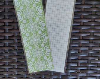 Green Floral Bookmark - Etsy
