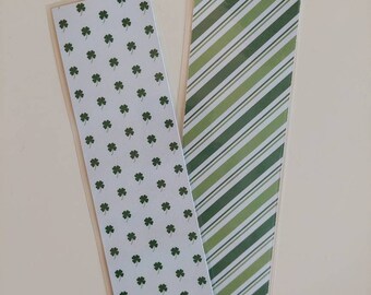 St. Patrick's Day Bookmark Four Leaf Clover Bookmark Bookish Gifts ...
