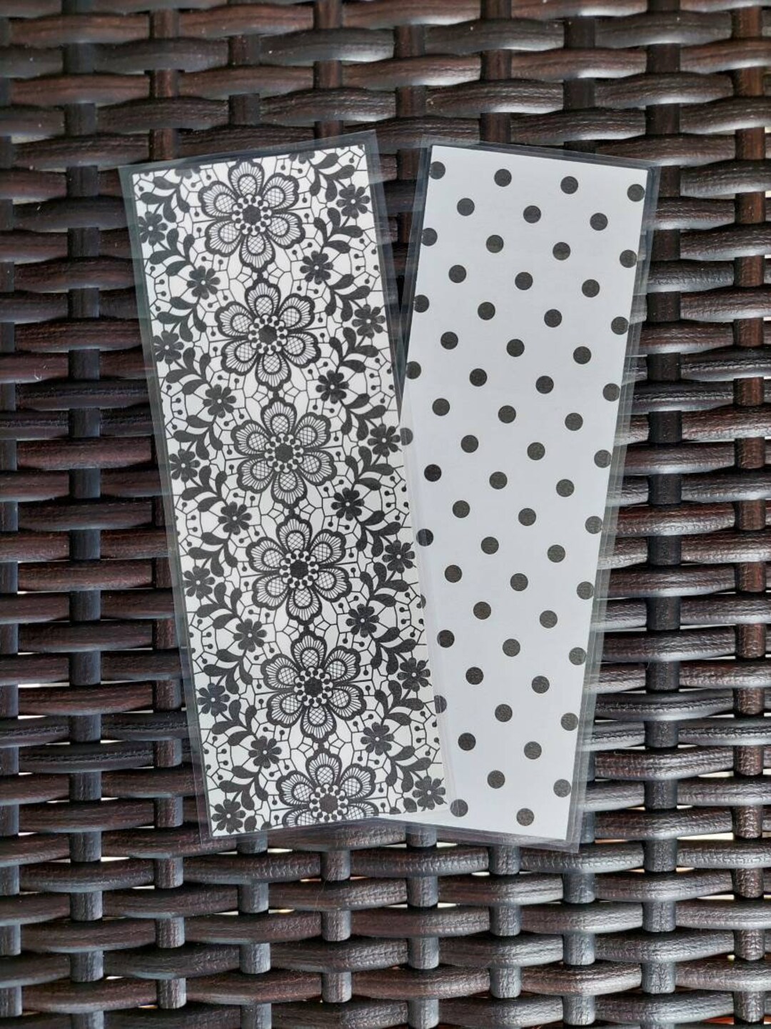 Black & White Polka Dot Bookmark - Etsy