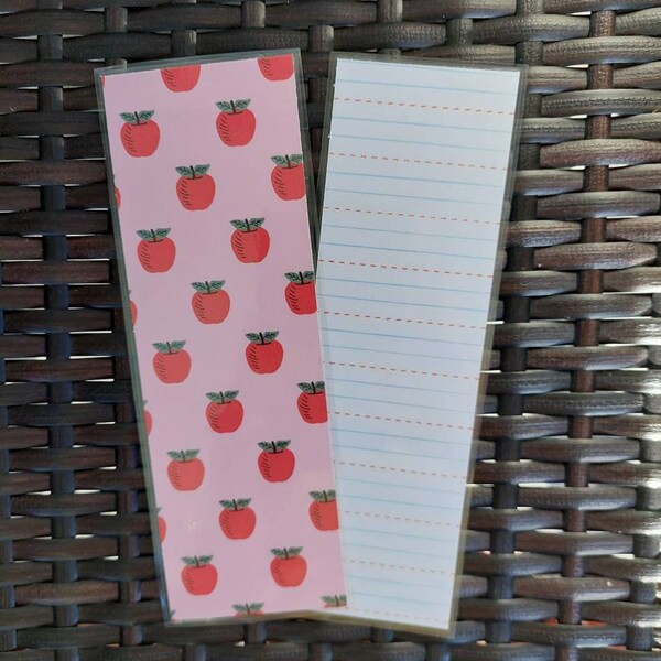 Apple Bookmark - Etsy