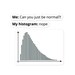 Funny Statistics Joke Histogram Graph Sticker, Normal Distribution ...