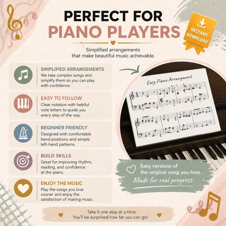 Mariage D'amour Piano Sheet Music - Easy Piano PDF- Simplified ...
