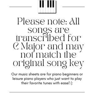 Elton John & Dua Lipa - Cold Heart Piano Sheet Music for Beginners, C ...