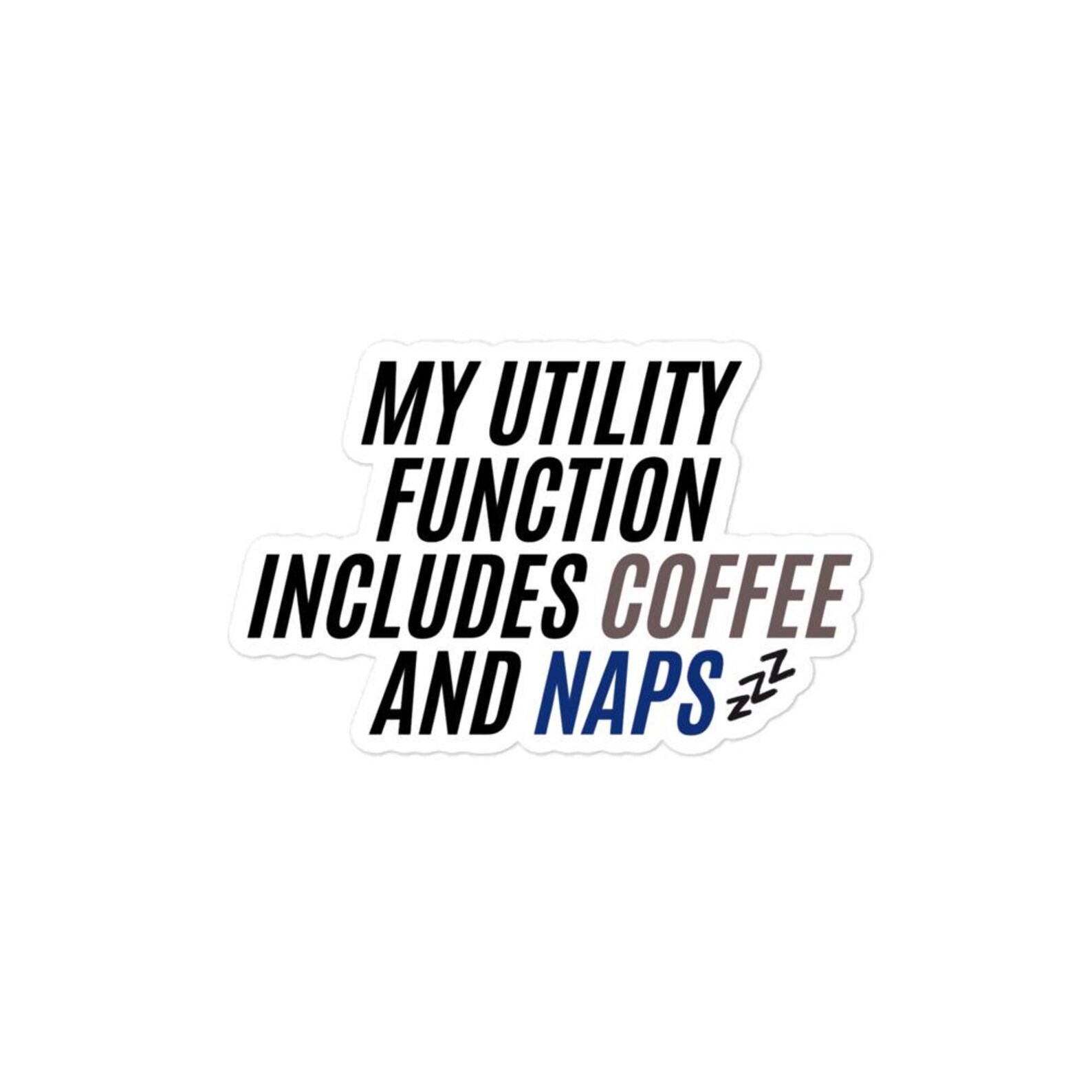 Utility Function, Sticker for Economics Students, Economics Stickers ...