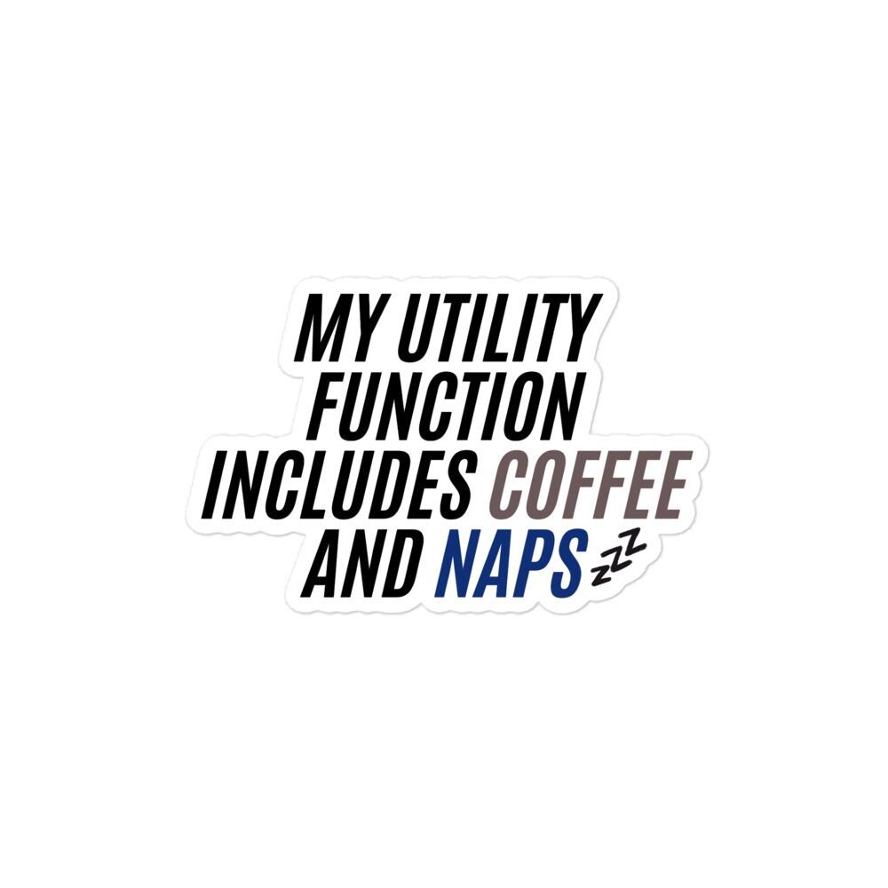 Utility Function, Sticker for Economics Students, Economics Stickers ...