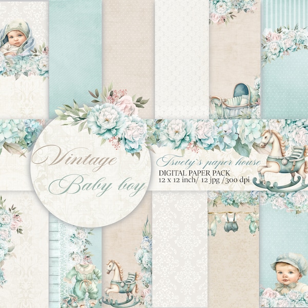 Baby Digital Paper - Etsy