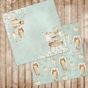 Baby Digital Paper, Boho, Shabby Chic, Newborn Seamless File, Baby ...