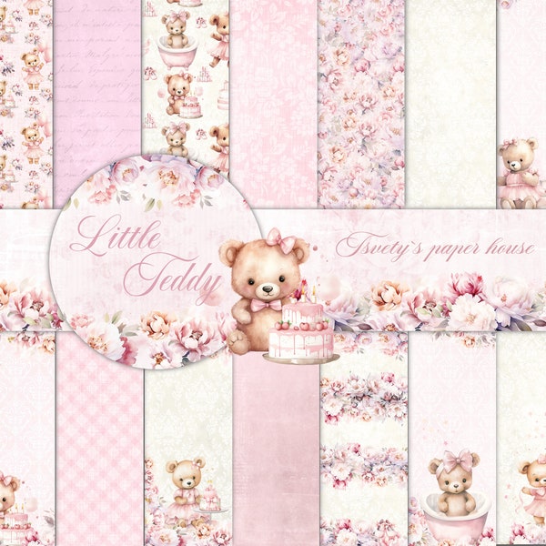 Girl Digital Paper - Etsy