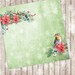 Traditional Christmas Digital Paper Tree Scrapbook Wood Winter Red and ...