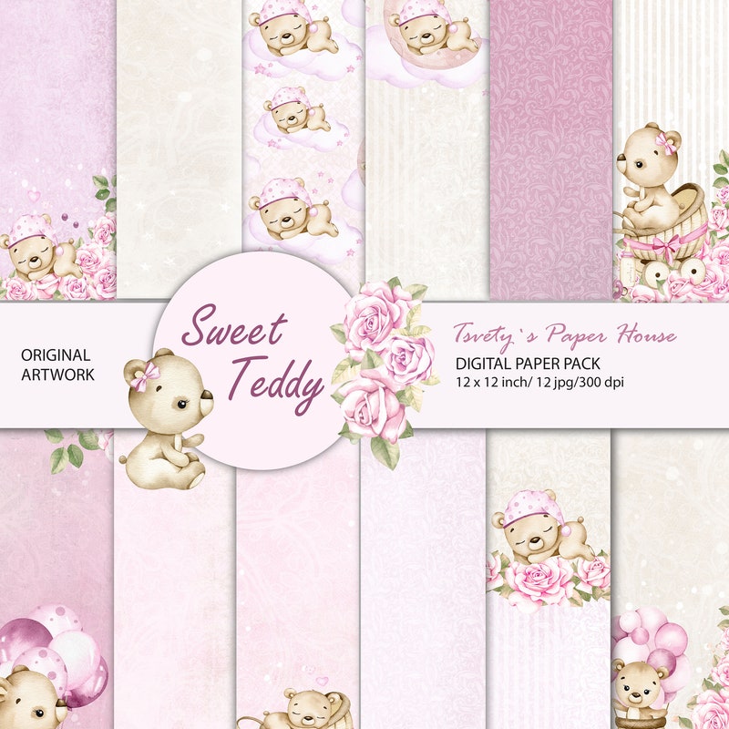 Baby Digital Paper - Etsy