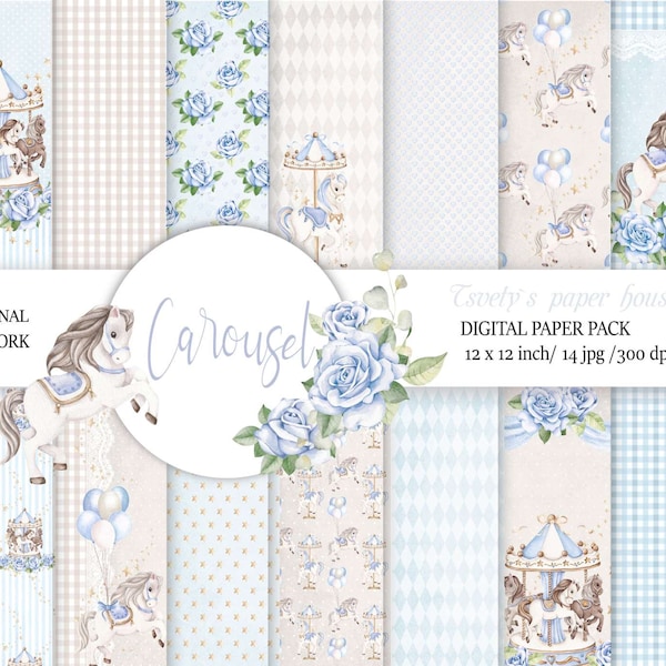 Carousel scrapbook - Etsy España