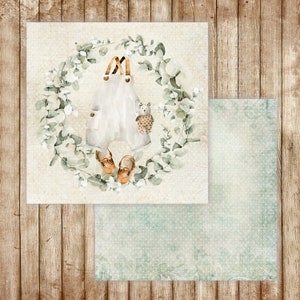 Baby Digital Paper, Boho, Shabby Chic, Newborn Seamless File, Baby ...