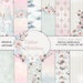 Sweet Bunnie, Baby Girl Digital Paper Set,blue and Pink, Pattern ...