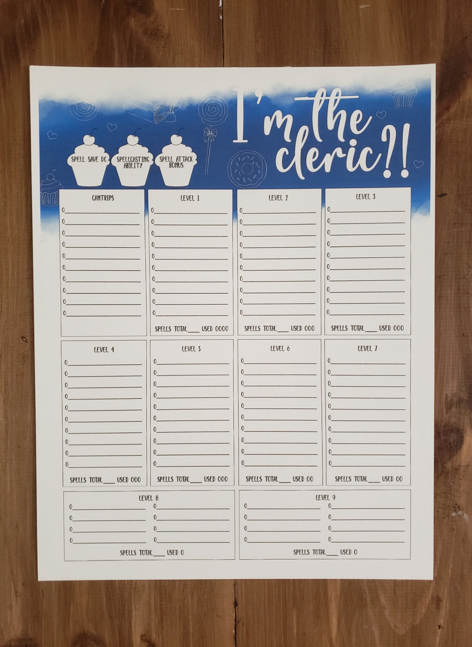 Printable Jester Themed D&D 5e Character Sheet - Etsy