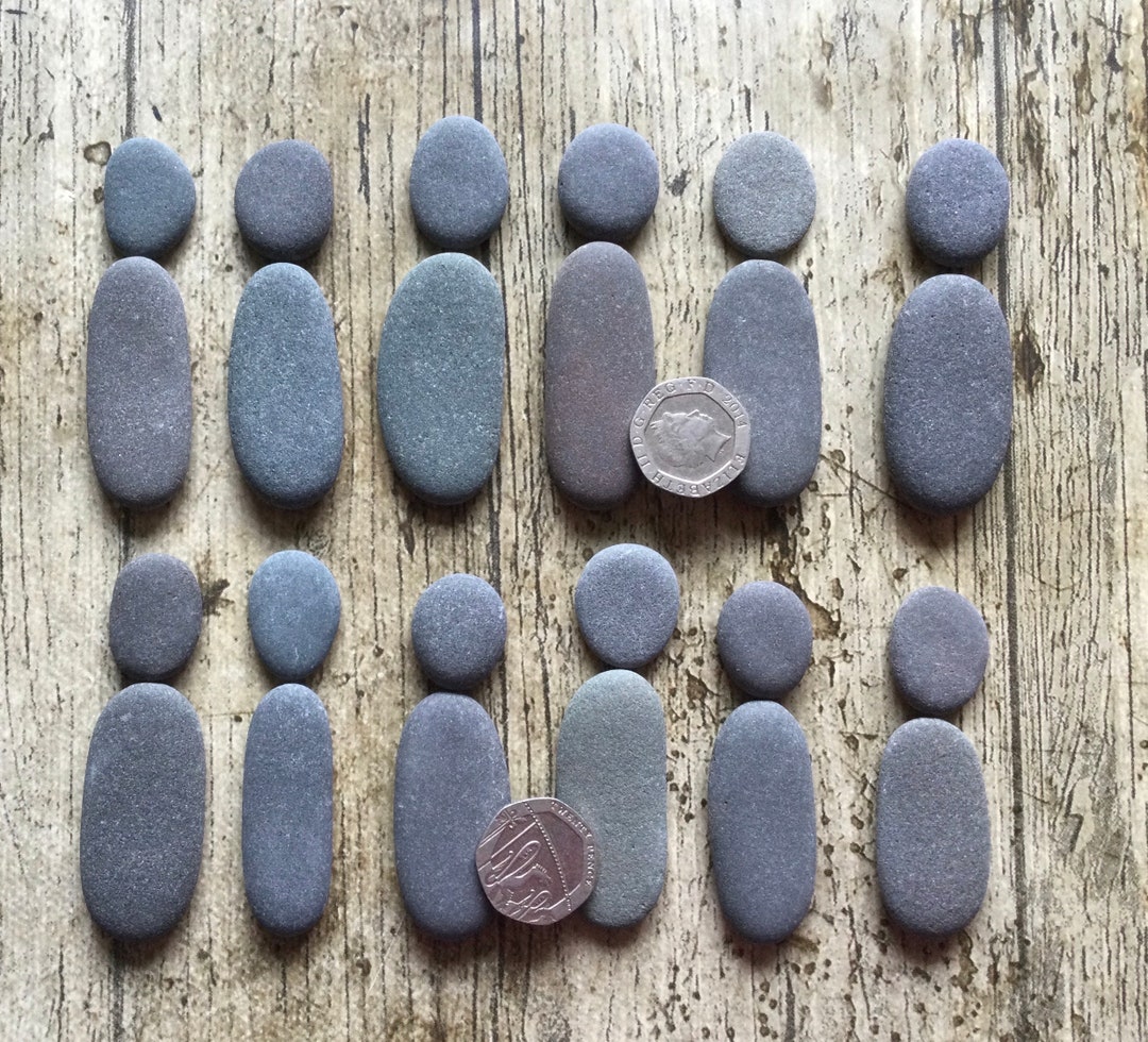 12 Tall Pebble People ,smooth Flat Pebbles Arts,crafts Painting 80 - Etsy