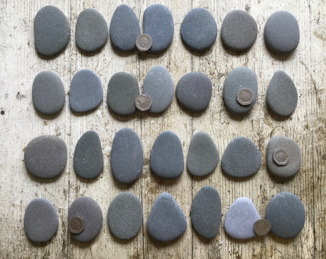 28 Pebbles for Painting ,smooth Flat Pebbles Arts, Crafts Painting DD2 ...