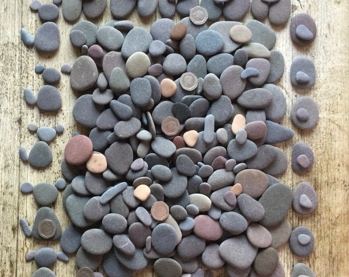 Huge Lot Pebbles Seconds for Pebble Art ,smooth Flat Pebbles Over 1400 ...