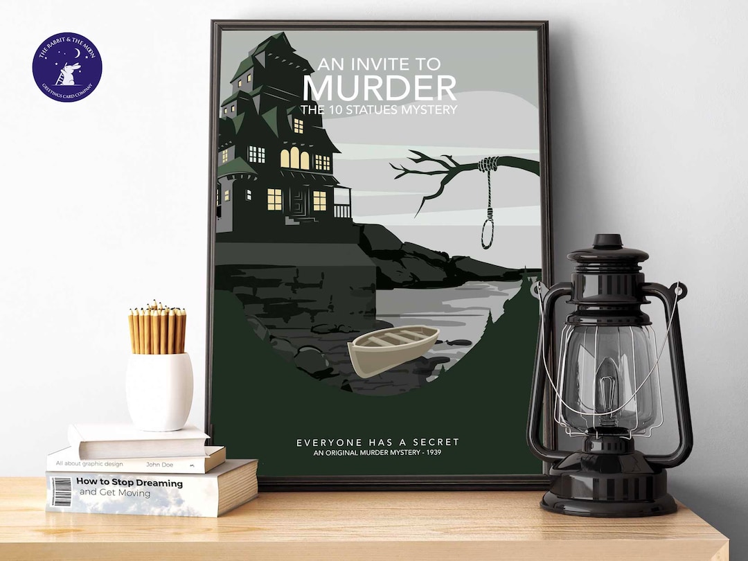 An Invite to Murder the 10 Statues Mystery - A4/A3 Prints, Greetings ...