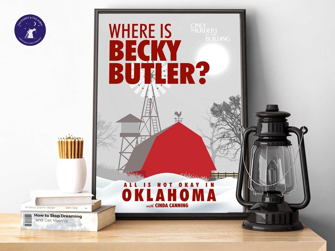 Nur Morde inspiriert Wo ist Becky Butler Poster A4/A3 Print, Karte ...