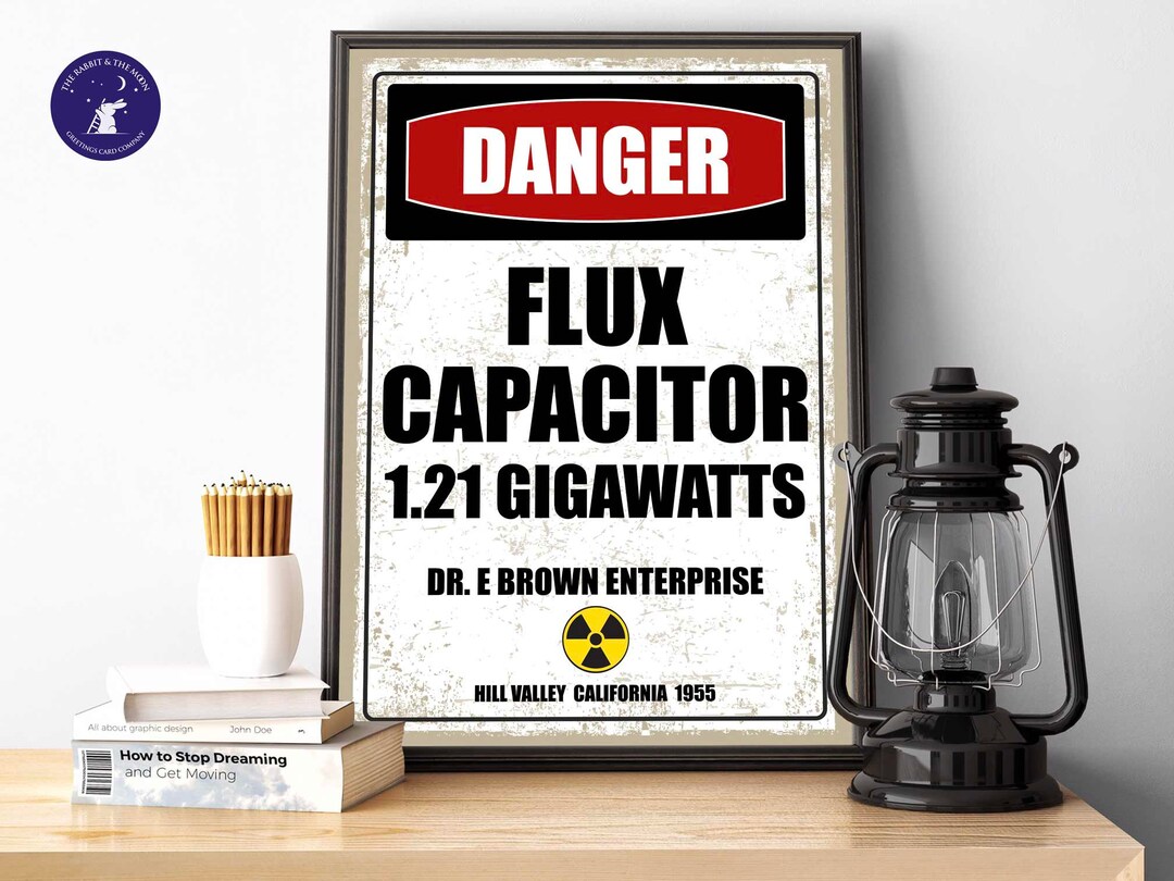 Back to the Future Inspired - Flux Capacitor - A4/A3 Print, Greetings ...