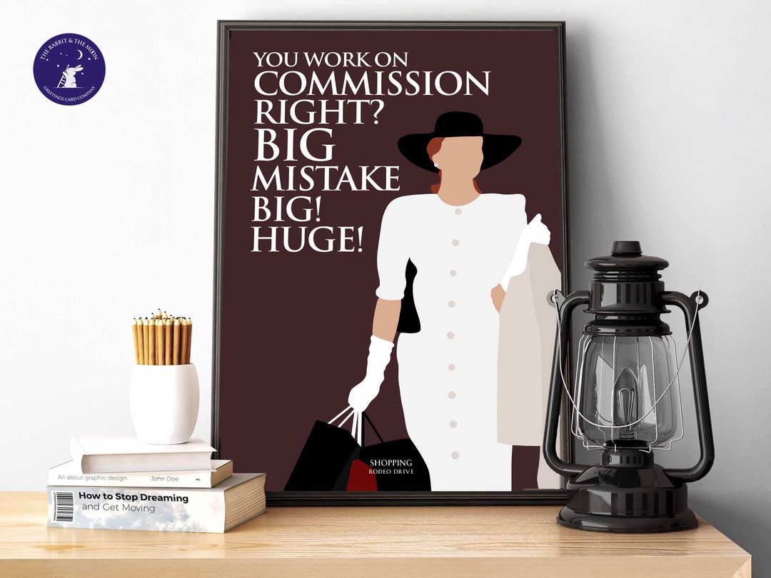 Pretty Woman Inspired - Shopping Scene - A4/A3 Print, Greetings Card ...