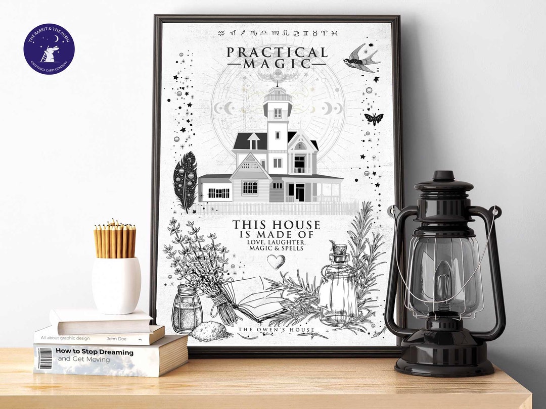 Practical Magic Inspired - This House - A4 A3 Prints, Framed Print ...