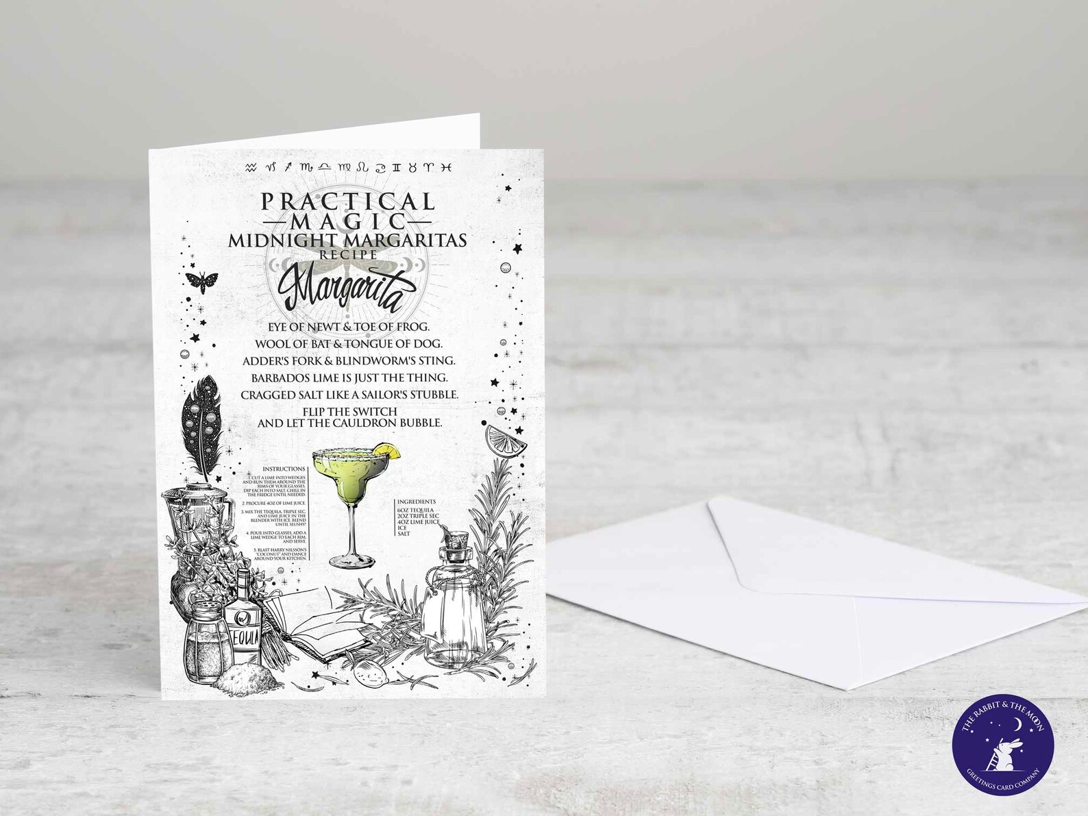 Practical Magic Inspired Midnight Margaritas Poster - A4 A3 Print ...