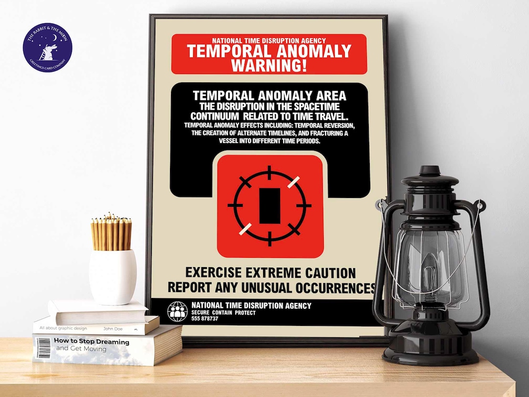 Retro Signs - National Time Disruption Agency - Temporal Anomaly ...