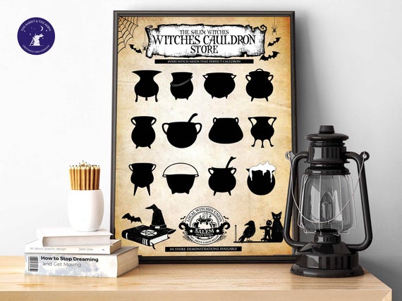 Witches Cauldron Store Poster A4 Prints Framed Print - Etsy