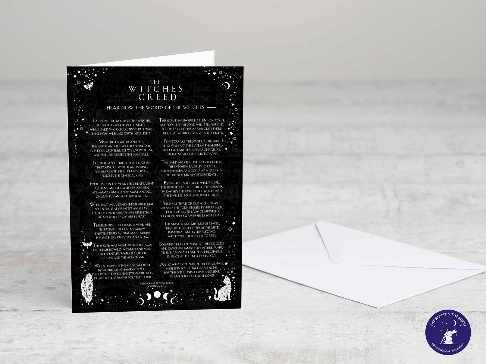 The Witches Creed Inspired - Prints, Poster, Greetings Card, Framed ...