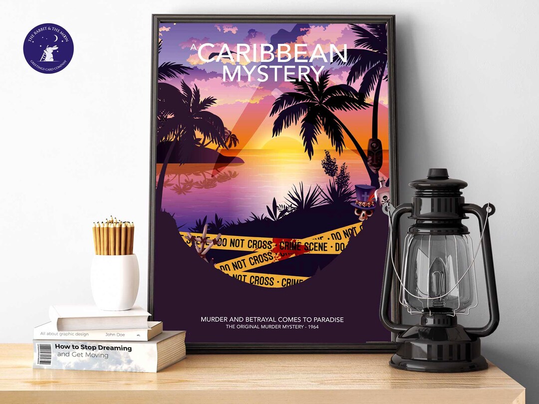 A Caribbean Mystery - A4/A3 Print, Greetings Card, Framed Print, Film ...