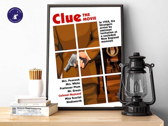 Clue the Movie Inspired Poster Six Strangers Greetings - Etsy