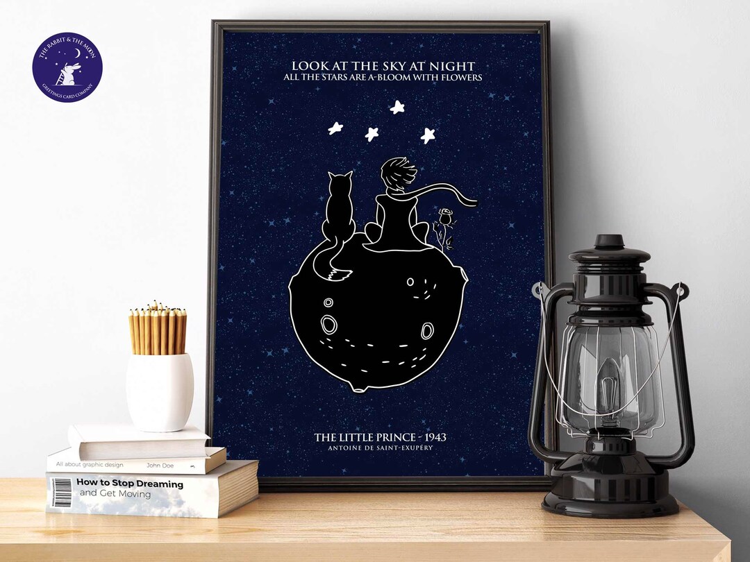 The Little Prince Stars, Inspired Design - A4 Prints, Framed Prints ...