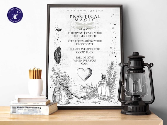 Practical Magic Inspired Spell Poster A4 A3 Prints Framed - Etsy