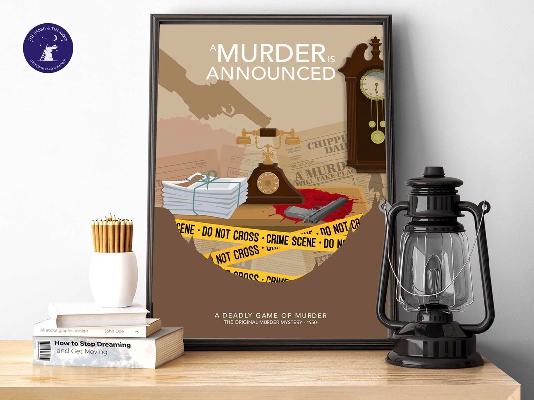A Murder is Announced, Inspired Design - A4/A3 Prints, Greetings Cards ...