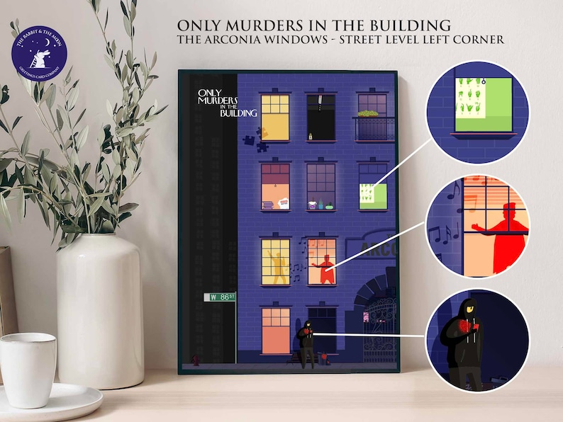 Only Murders Inspired - Arconia Windows (street Level Left) - A4/A3 ...
