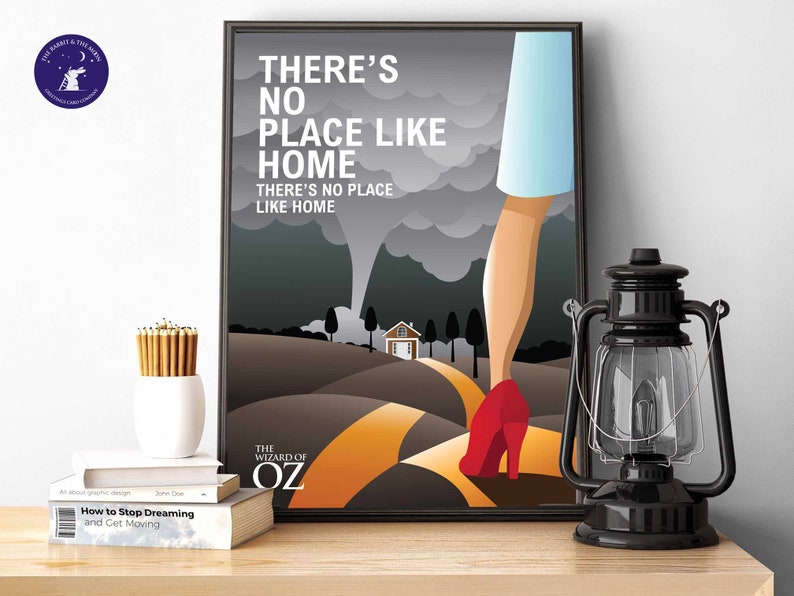 Wizard of Oz Inspired No Place Like Home Greetings Cards - Etsy