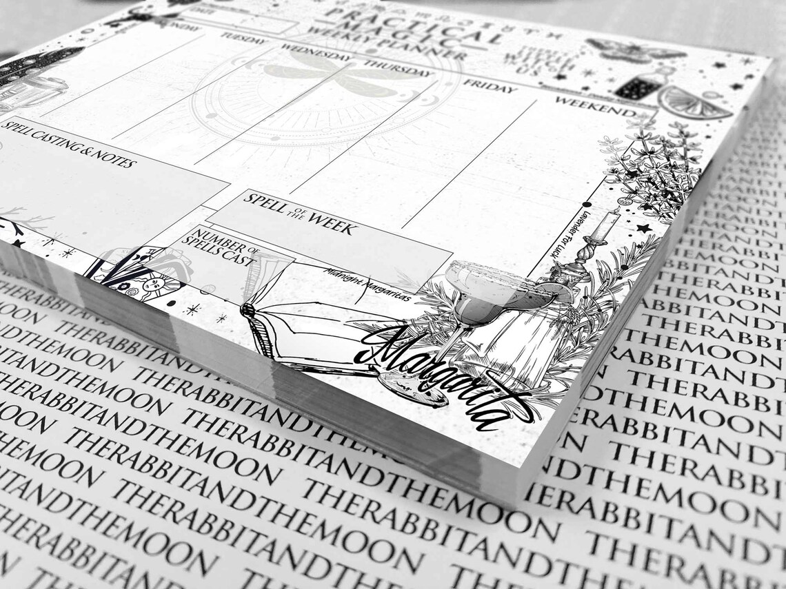 Practical Magic Inspired Weekly Planner - Witch, Wiccan, Halloween ...