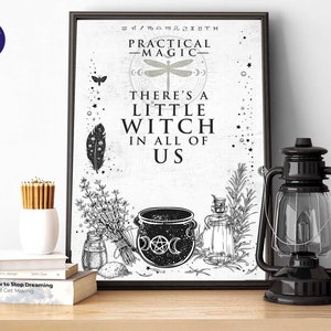 Practical Magic Inspired - Little Witch in All of Us - A4 A3 Prints ...
