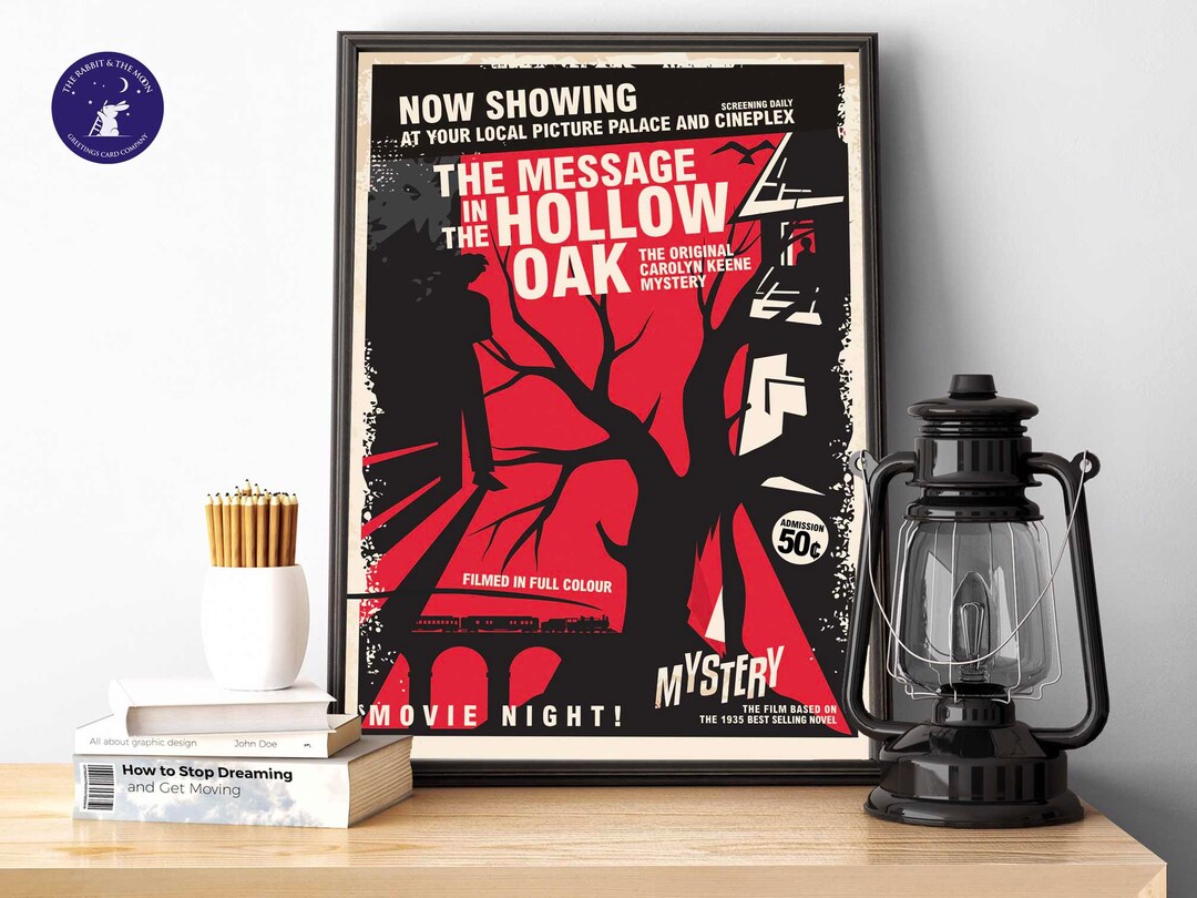 Retro Cinema Poster - the Message in the Hollow Oak - A4/A3 Prints ...