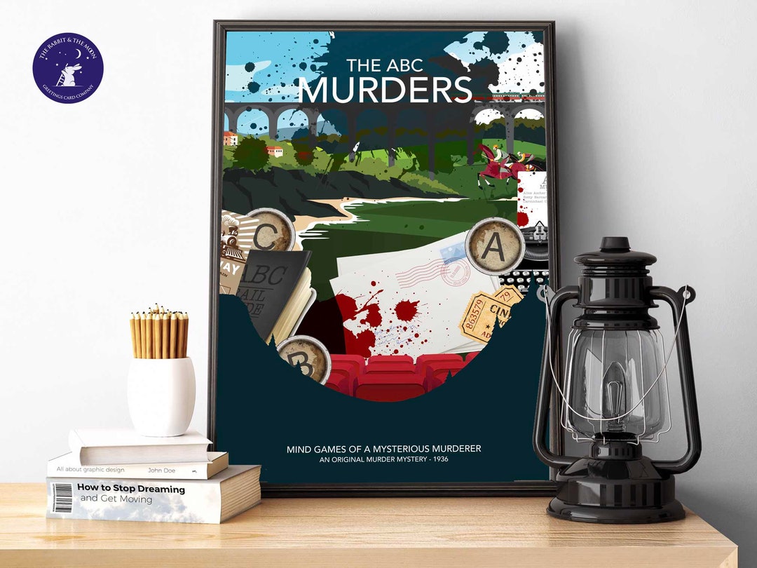 The ABC Murders, Inspired Design A4/A3 Print, Greetings Card, Framed ...
