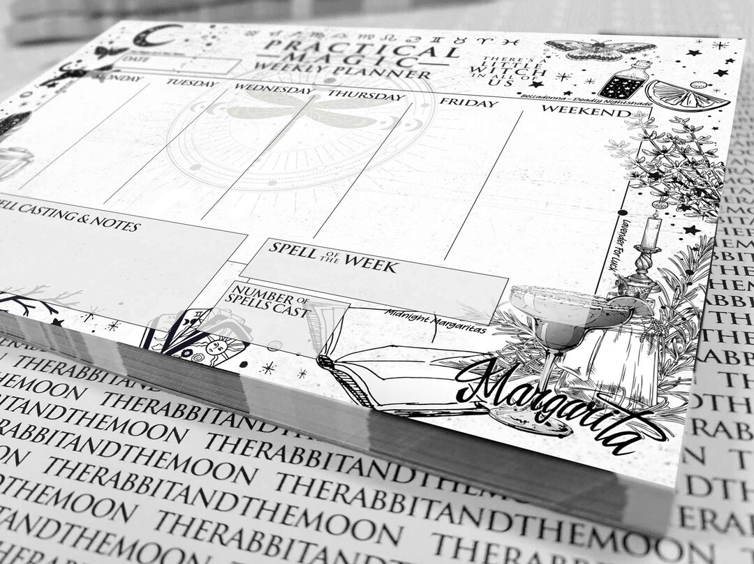 Practical Magic Inspired Weekly Planner - Witch, Wiccan, Halloween ...