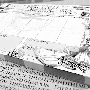Practical Magic Inspired Weekly Planner - Witch, Wiccan, Halloween ...